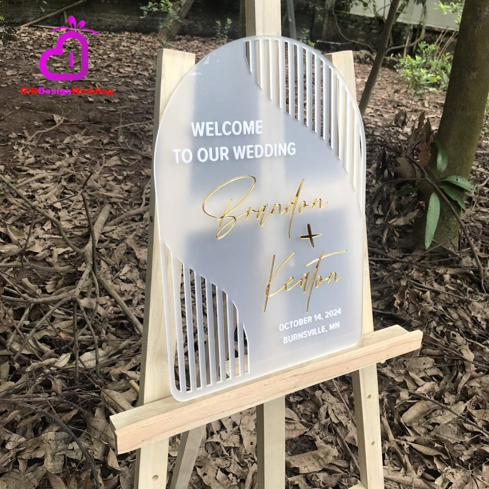 Welcome to Our Wedding Sign 3D, Frosted Acrylic Sign, Custom Frosted ...