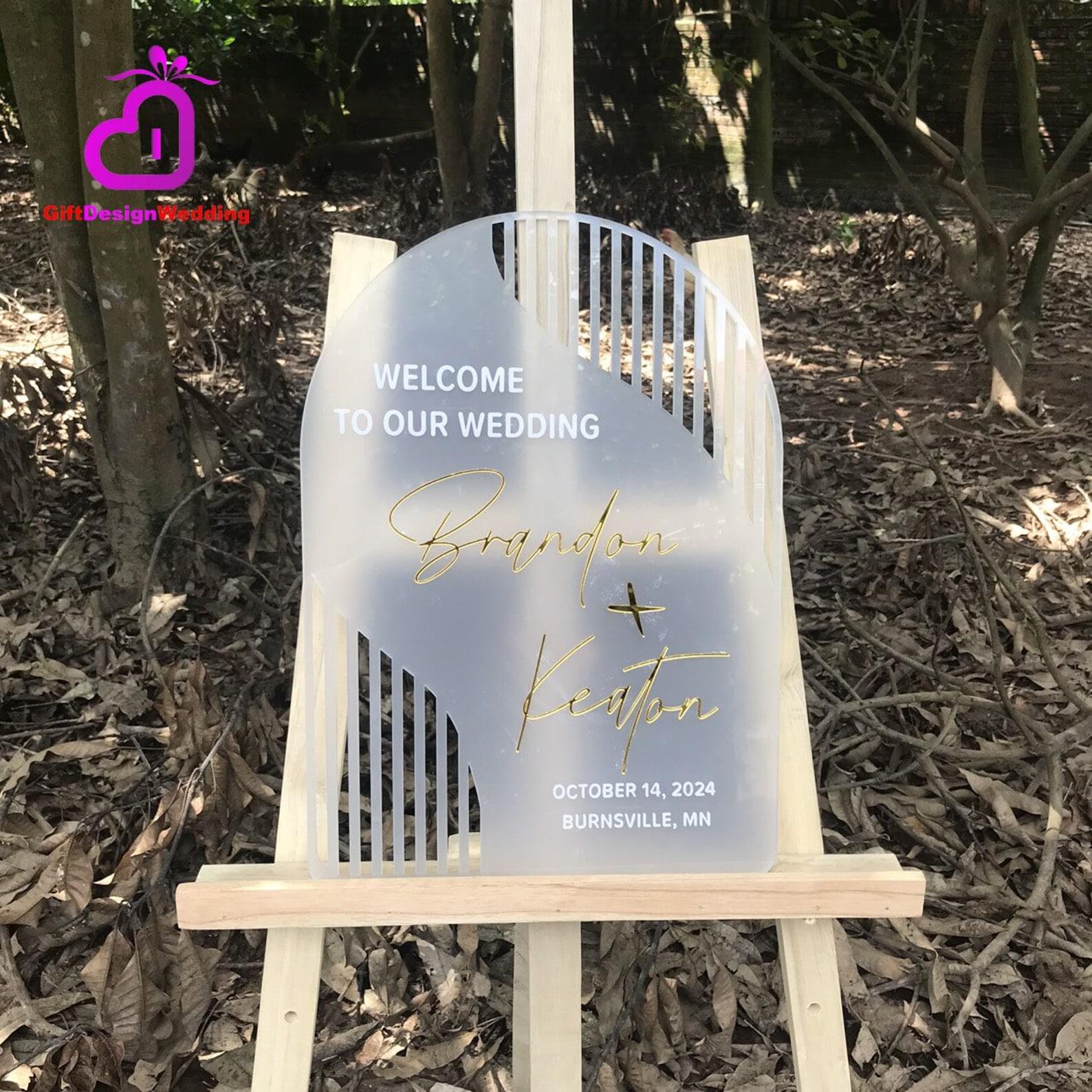 Welcome to Our Wedding Sign 3D, Frosted Acrylic Sign, Custom Frosted ...