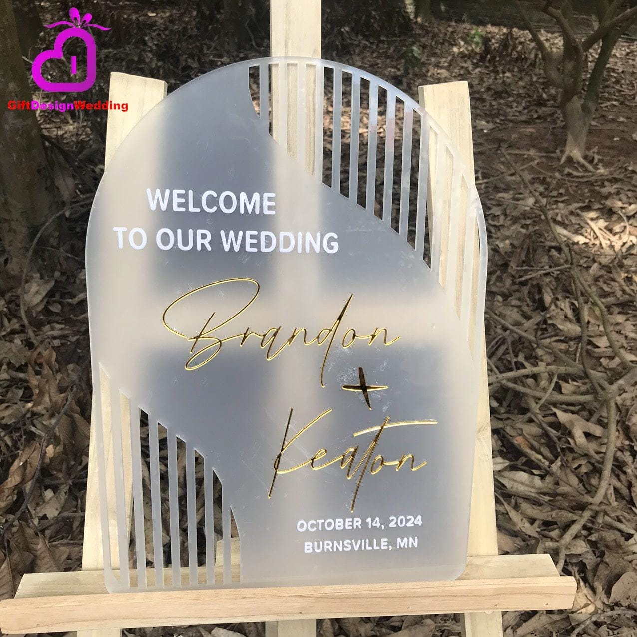 Welcome to Our Wedding Sign 3D, Frosted Acrylic Sign, Custom Frosted ...