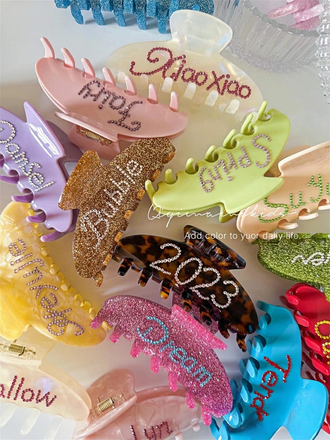 Personalized Hair Claw, Hair Clips, Custom Name Hair Clips,hair ...