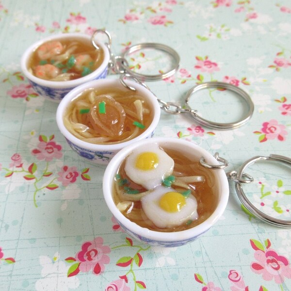 Noodle Keychain - Etsy