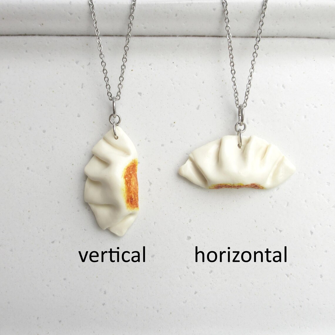 Fried Dumpling Charm, Miniature Dim Sum, Polymer Clay Asian Food, Add ...