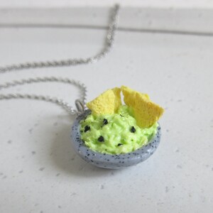 Nacho Charm, Avocado Dip Necklace, Guacamole Bowl, Mexican Food ...