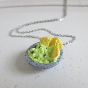 Nacho Charm, Avocado Dip Necklace, Guacamole Bowl, Mexican Food ...