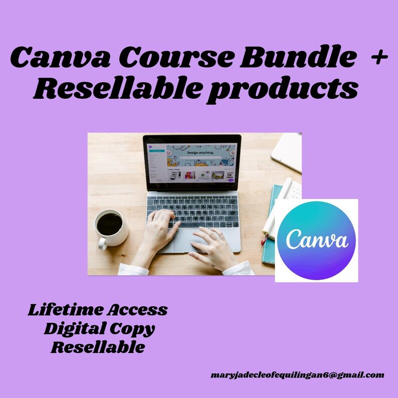 Canva Course Bundle With Resellable Products/ Digital Download ...