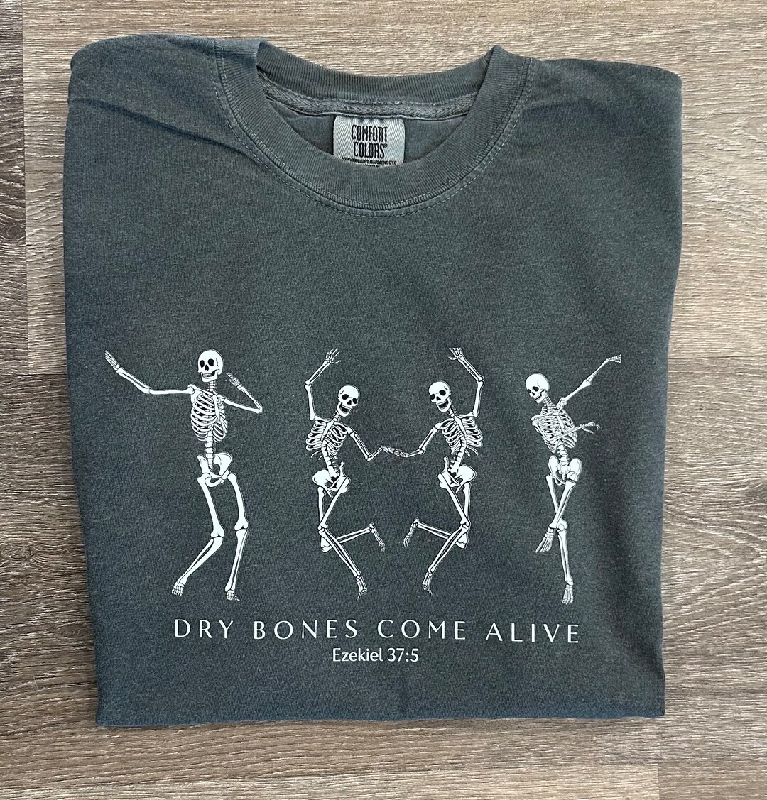 Dry Bones Dancing Skeleton Shirt - Christian Apparel - Etsy