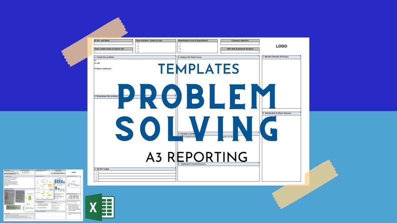 A3 Reporting Problem Solving Template - Etsy