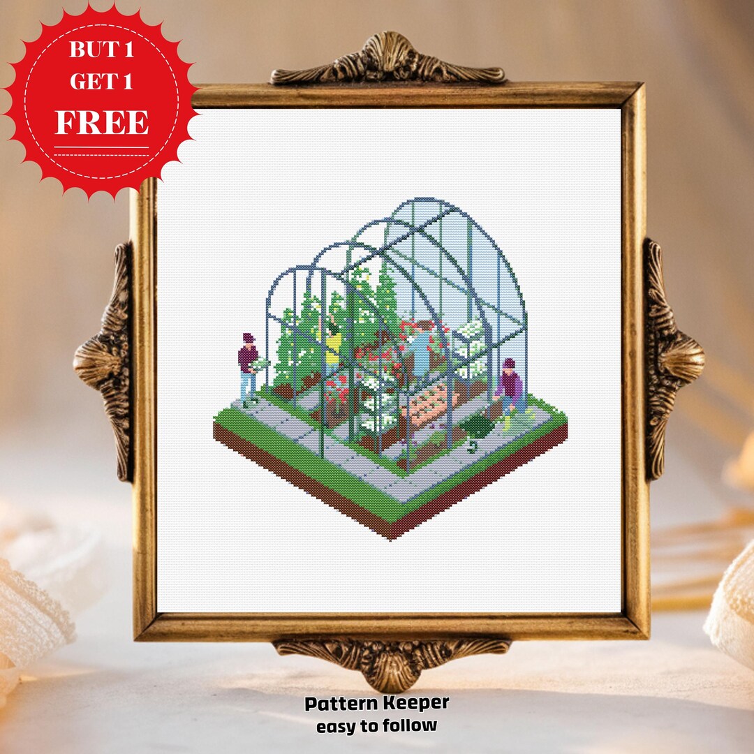 Greenhouse of Oddities Cross Stitch Pattern, Gothic Fantasy Cross ...