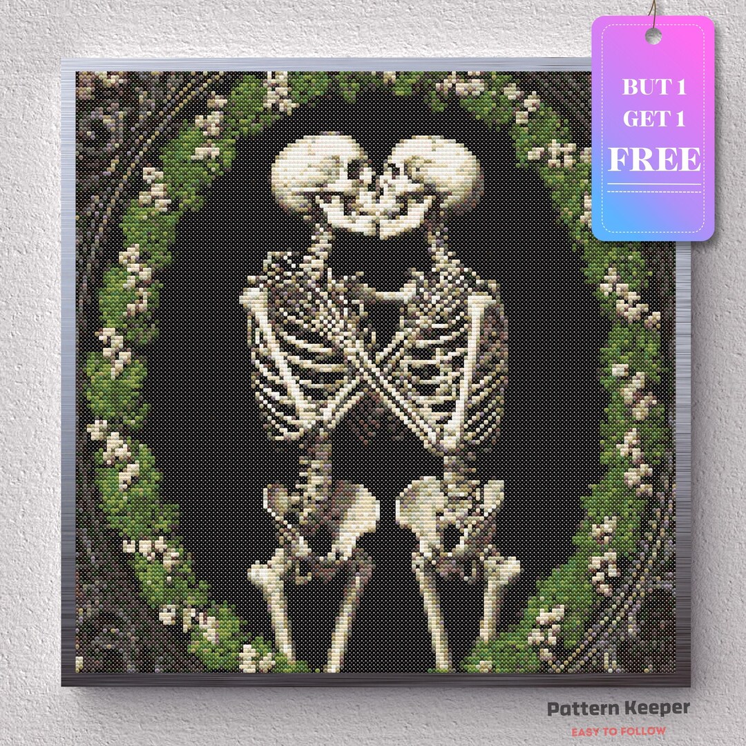 The Hasanlu Lovers - Archaeology Cross Stitch - Ancient Skeleton Lovers ...