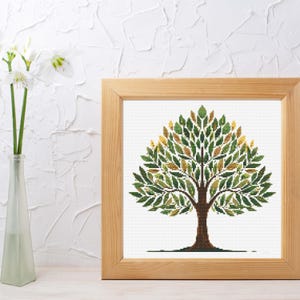 Green Tree Cross Stitch Pattern PDF - INSTANT DOWNLOAD - Etsy