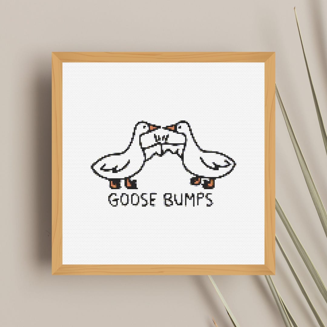 Goose Bumps Cross Stitch Pattern: Dumb Joke Design (PDF Pattern) - Etsy