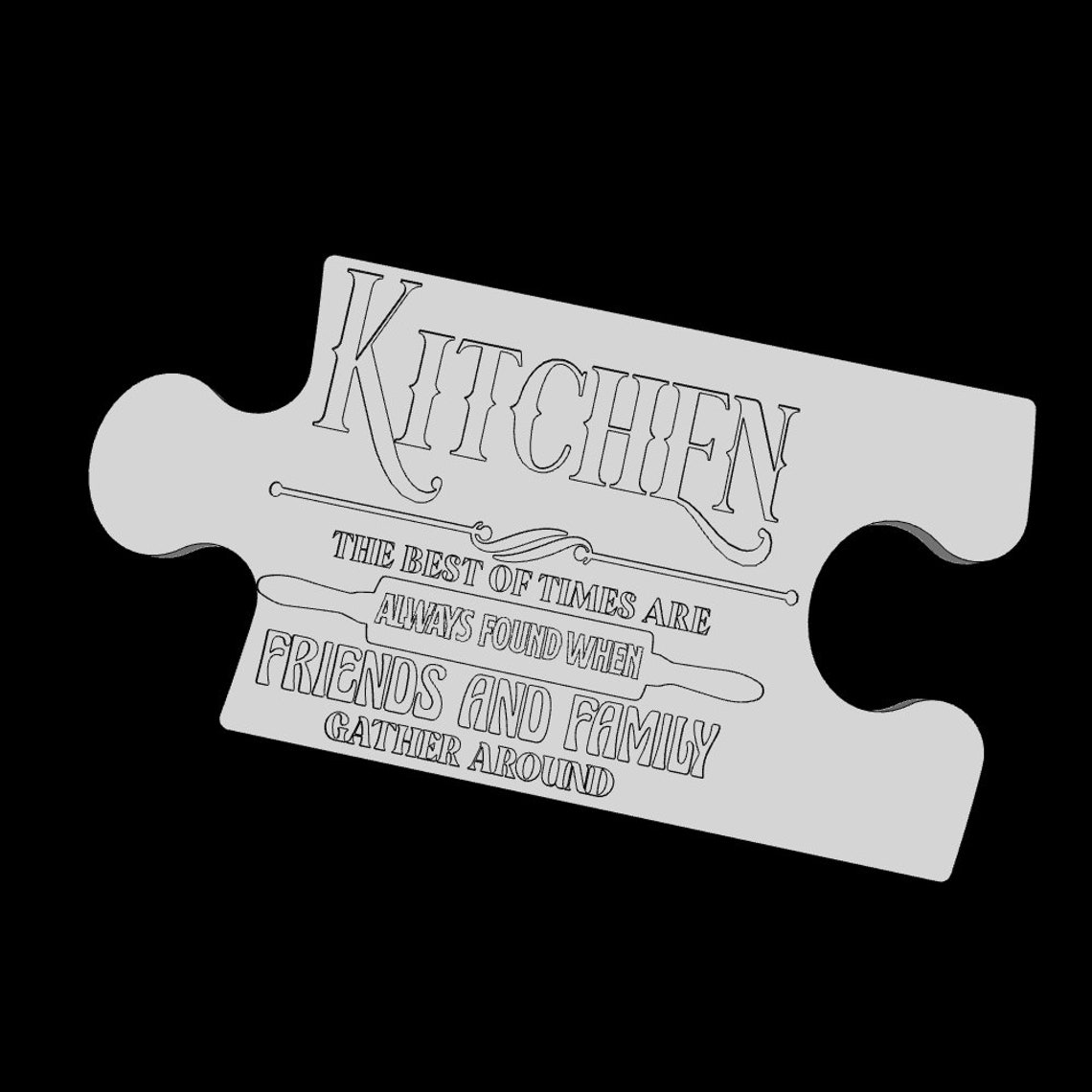 Puzzle Cutting Board Stl File, Kitchen Utensil Stl File, DIY 3D Printer ...