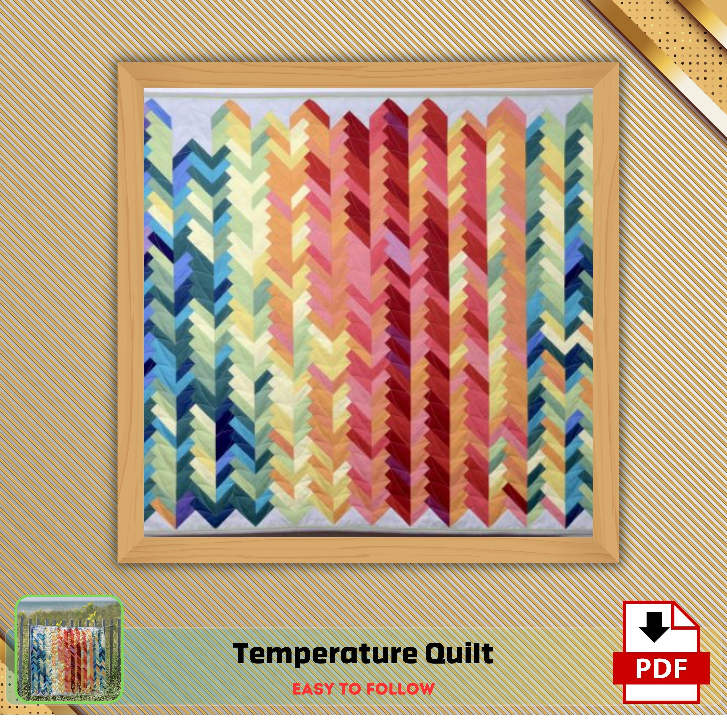 Temperature Quilt - PDF PATTERN - Temperature Quilt Pattern by the ...