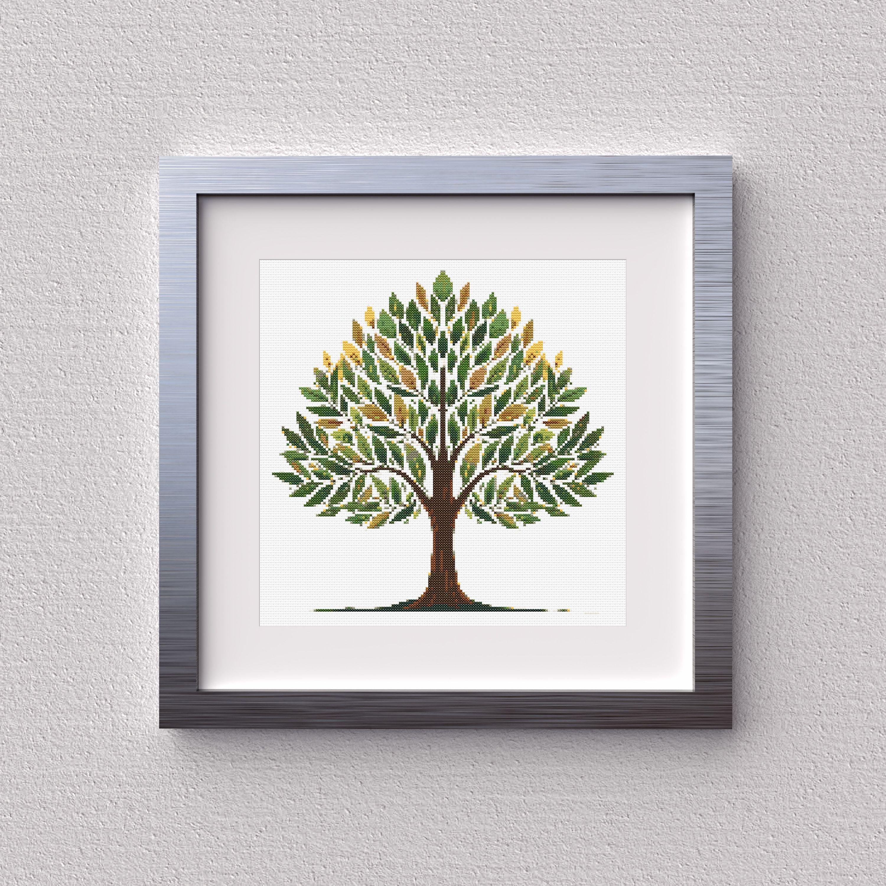 Green Tree Cross Stitch Pattern PDF - INSTANT DOWNLOAD - Etsy