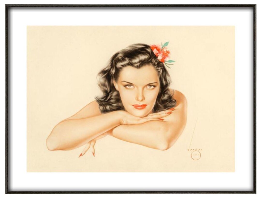 Alberto Vargas, 'jane Russell', Fine Art Print, Various Sizes - Etsy