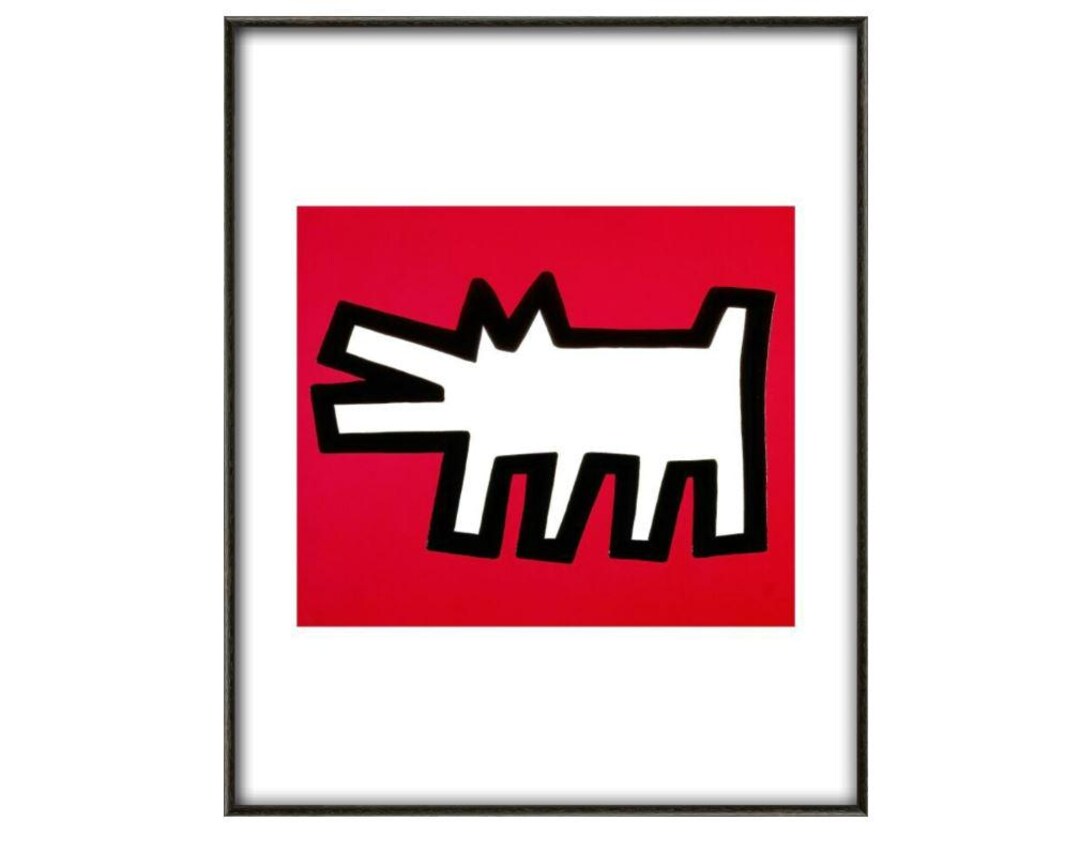 Keith Haring, 'barking Dog', Fine Art Print, Various Sizes - Etsy