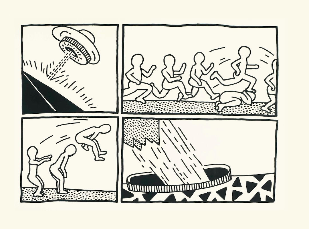 Keith Haring, 'aliens', Fine Art Print, Various Sizes - Etsy