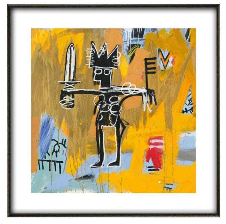 Jean-michel Basquiat, 'figure, Yellow', Fine Art Print, Various Sizes ...