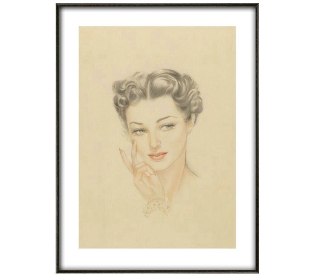 Alberto Vargas, 'portrait', Fine Art Print, Various Sizes - Etsy
