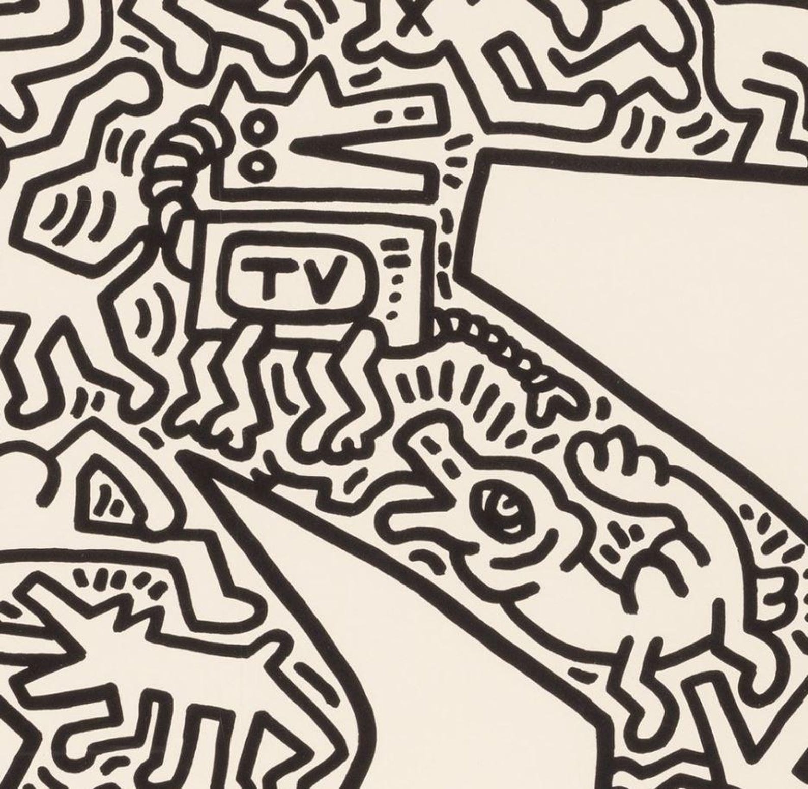 Keith Haring, 'dog', Fine Art Print, Various Sizes - Etsy