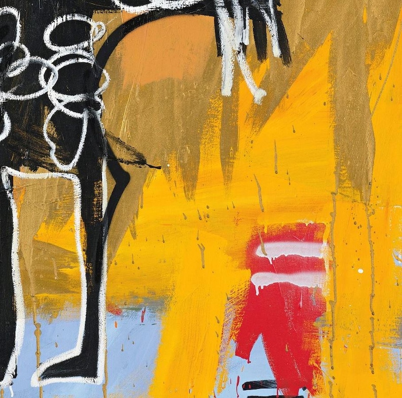 Jean-michel Basquiat, 'figure, Yellow', Fine Art Print, Various Sizes ...
