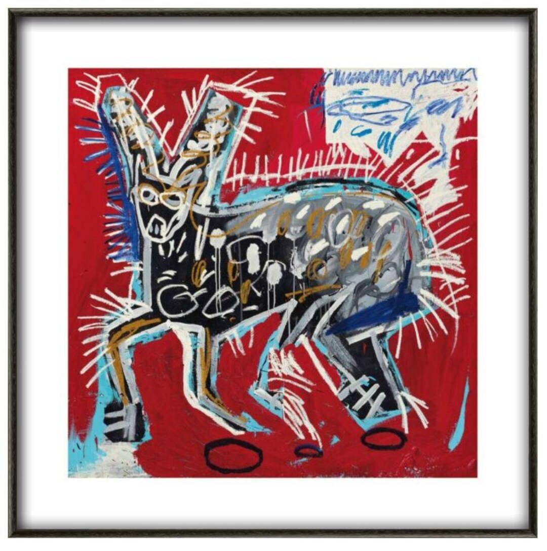 Jean-michel Basquiat, 'red Rabbit', Fine Art Print, Various Sizes - Etsy