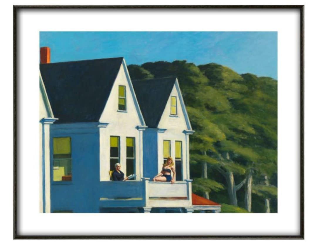 Edward Hopper, 'balcony', Fine Art Print, Various Sizes - Etsy