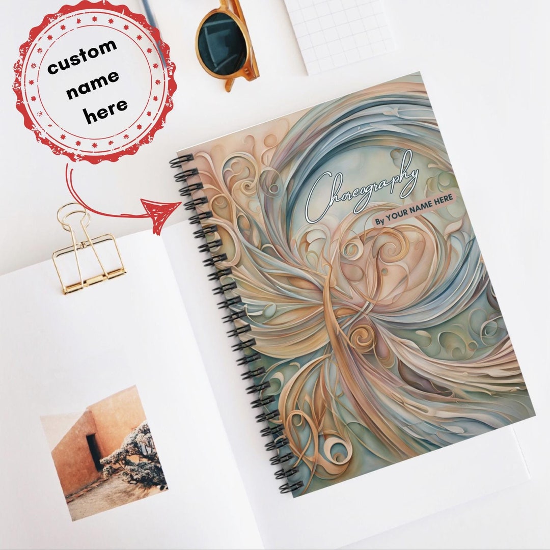 Personalized Spiral Choreography Journal | Dance Lovers, Gift for ...