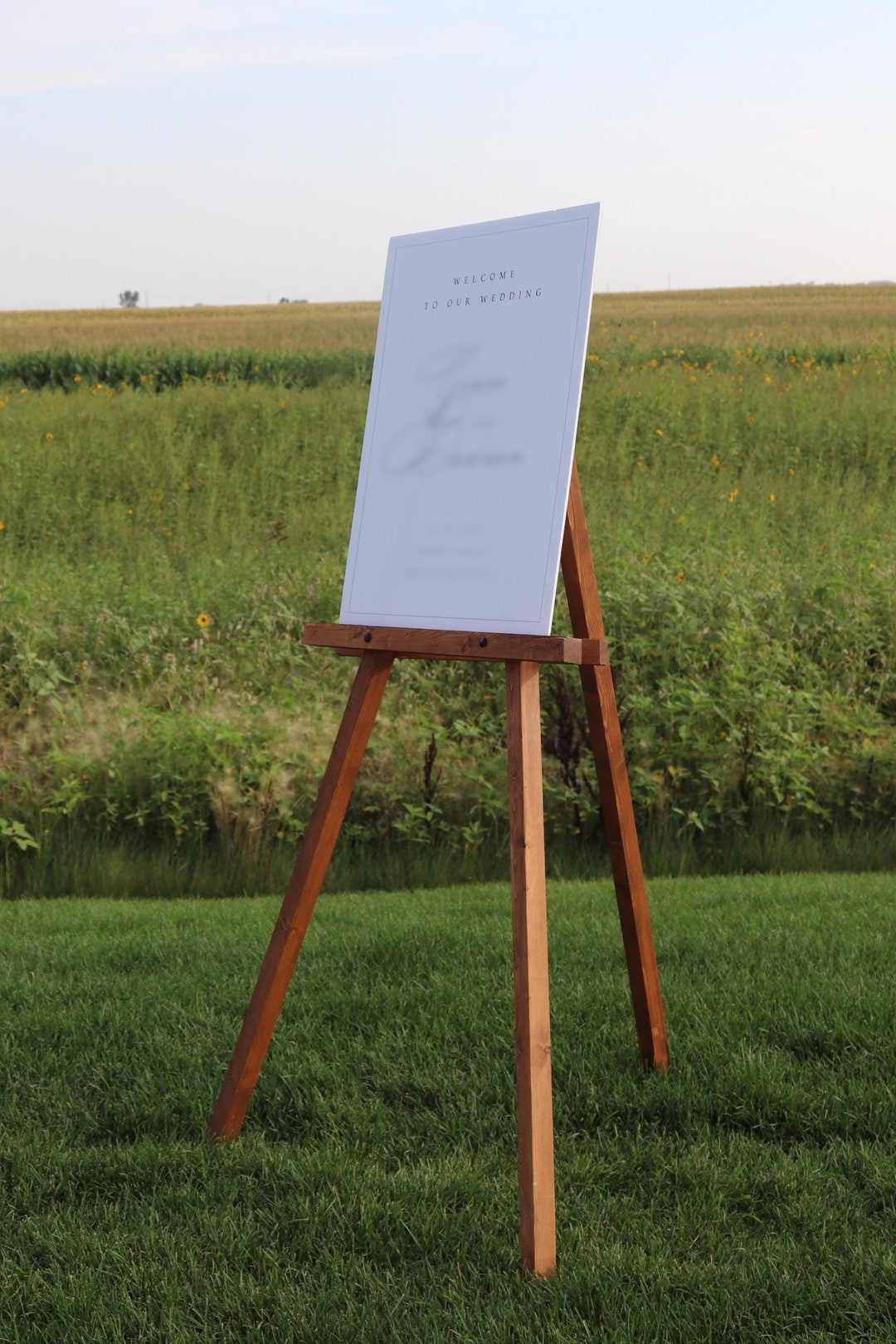 Rustic Wood Easel Beautiful Design for Weddings and Décor Displays ...