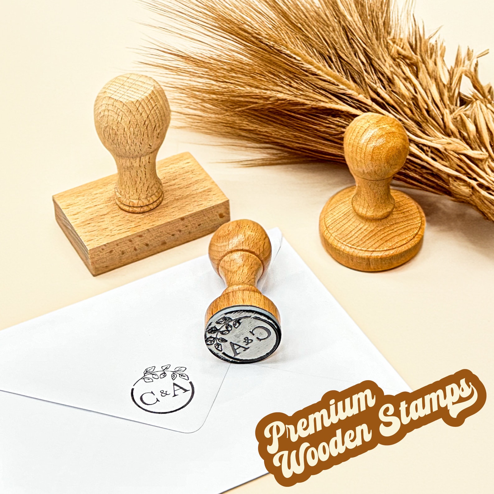 Personalized Wooden Book Stamp, Custom Self Inking Stamp, Custom Book ...