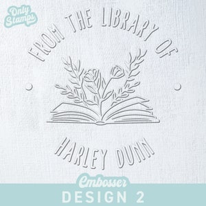 Custom Book Embosser, Library Embosser, Custom Embosser, Initials ...