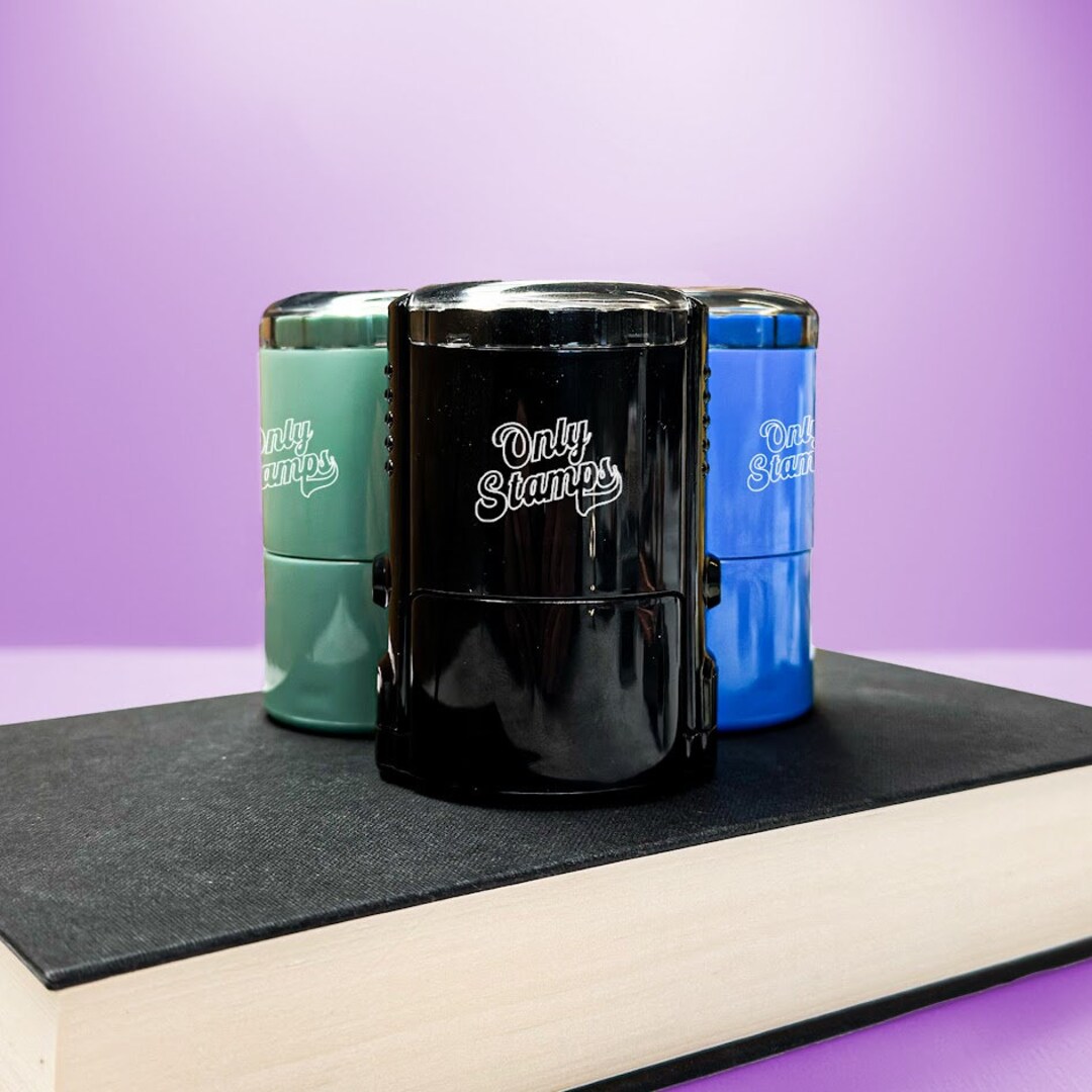 Custom Book Stamp, Self Inking Stamp, From the Library of Stamp, Book ...