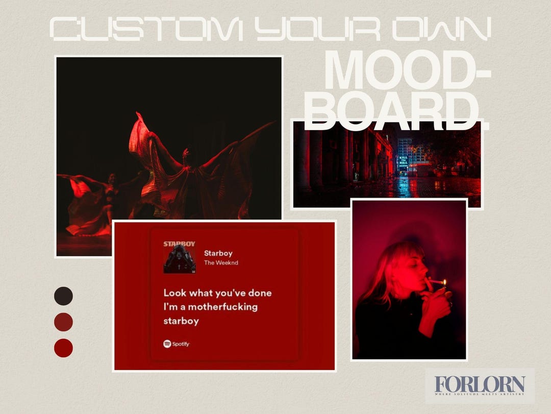 Color Based Mood Board, Used for Digital Planners & Journaling's, With ...