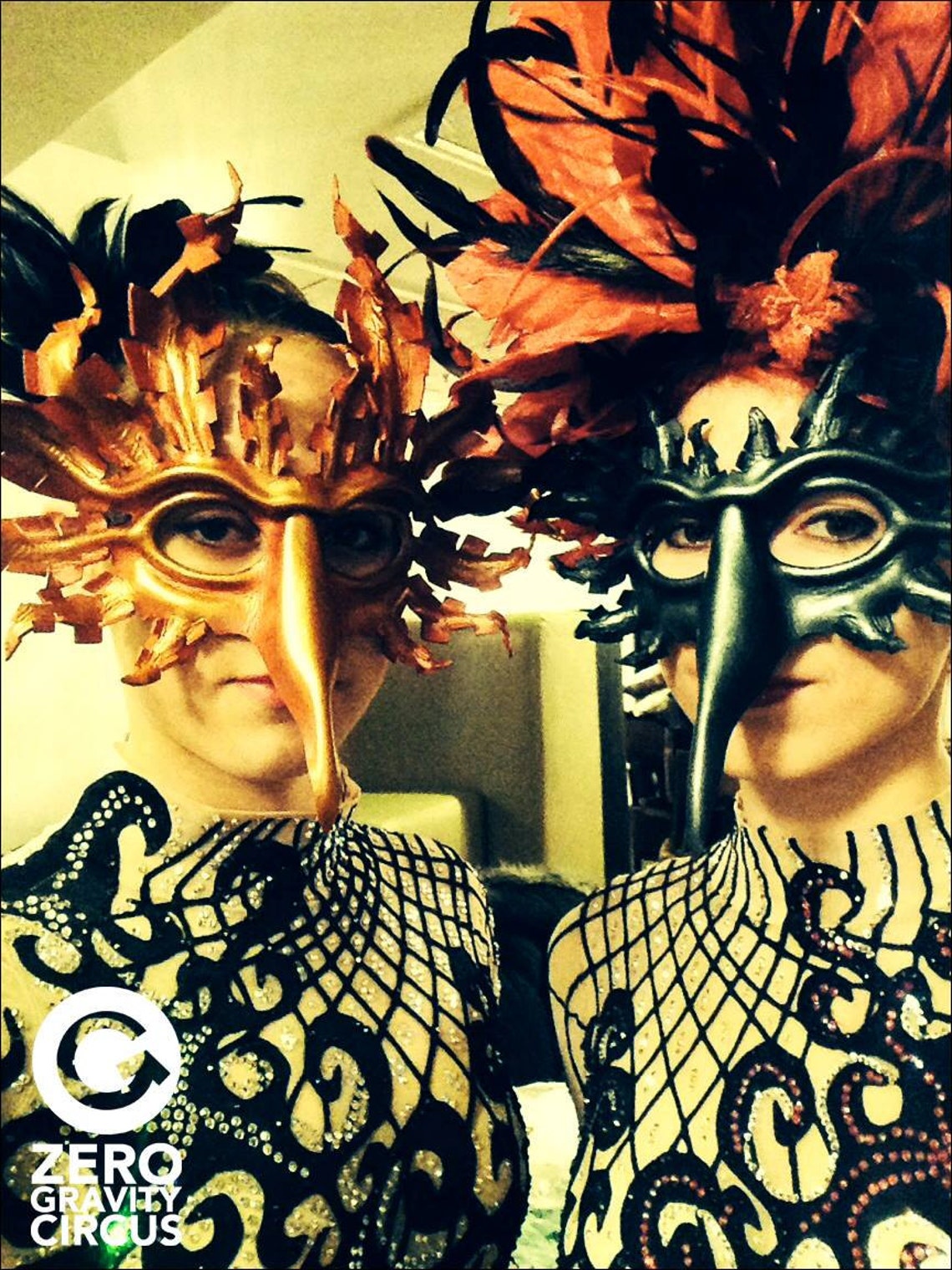 Large Firebird Leather Mask, Hand-molded Leather, Hand-painted in ...