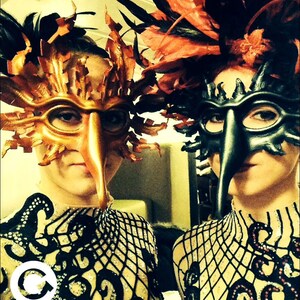 Large Firebird Leather Mask, Hand-molded Leather, Hand-painted in ...