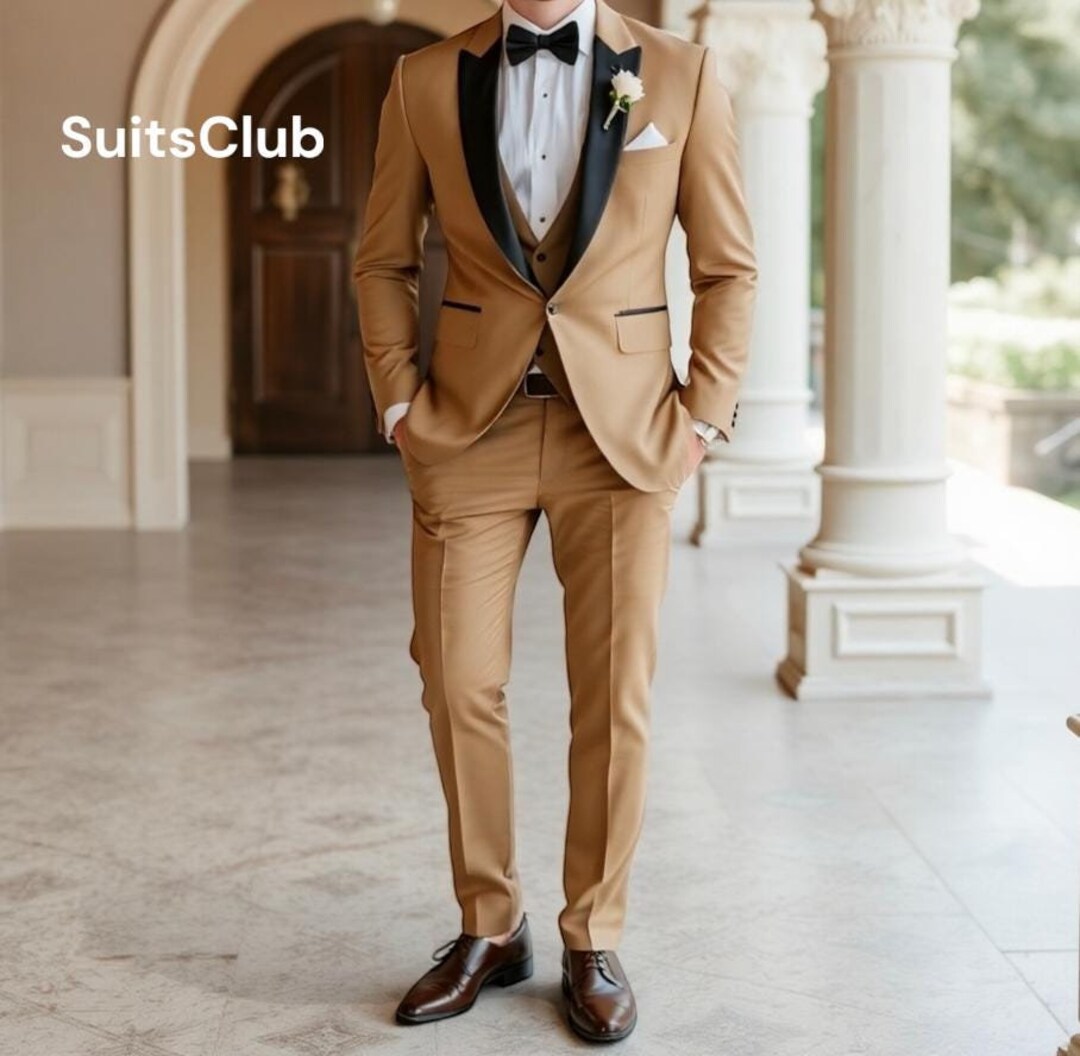 Men Brown Suit - Brown Tuxedo Suit - Groom Wedding Suit - Gift for ...