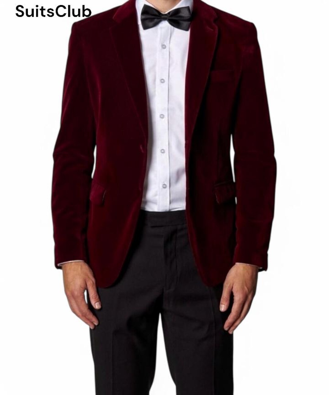 Men Maroon Jacket - Men's Clothing - Men's Blazer - Velvet Jacket for ...
