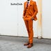 Men Wedding Suit Men Orange Suit Rust Orange Suit Suit for Groom ...