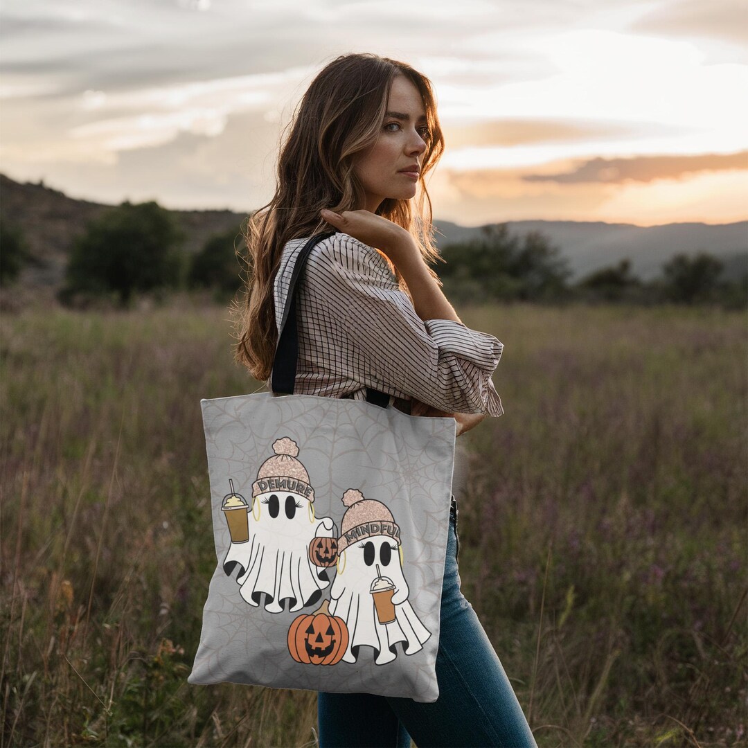 Brilliant X Wild | Demure Mindful Ghosts Personalized Tote Bag - Etsy