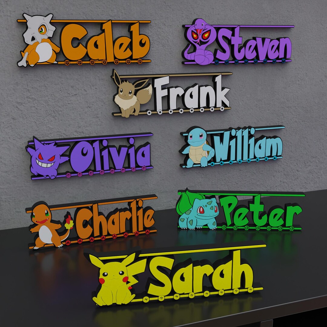 Poke Custom Desk/wall Signs. 8 Variants - Etsy