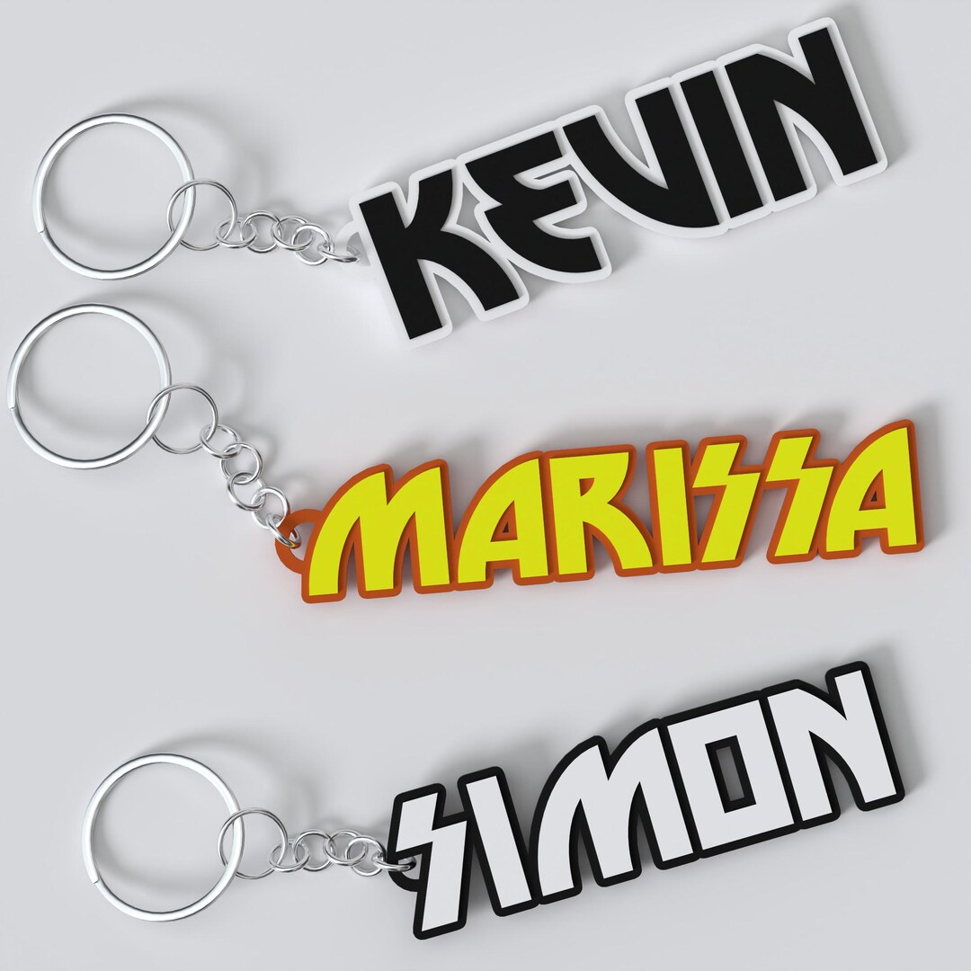 Rock Band Custom Keychain - Free Previews (message Us) - Etsy