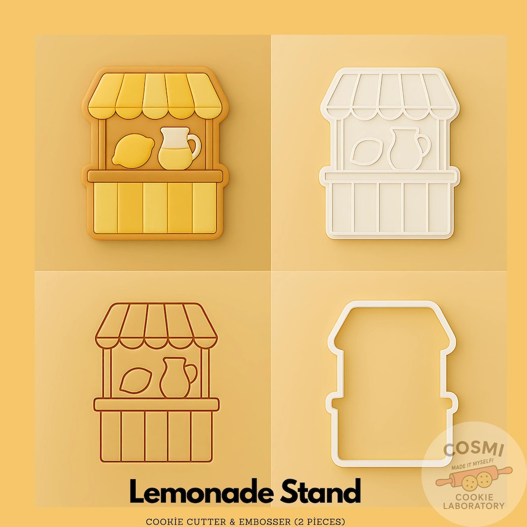 Lemonade Stand Cookie Cutter and Embossing Stamp for Summer Party ...
