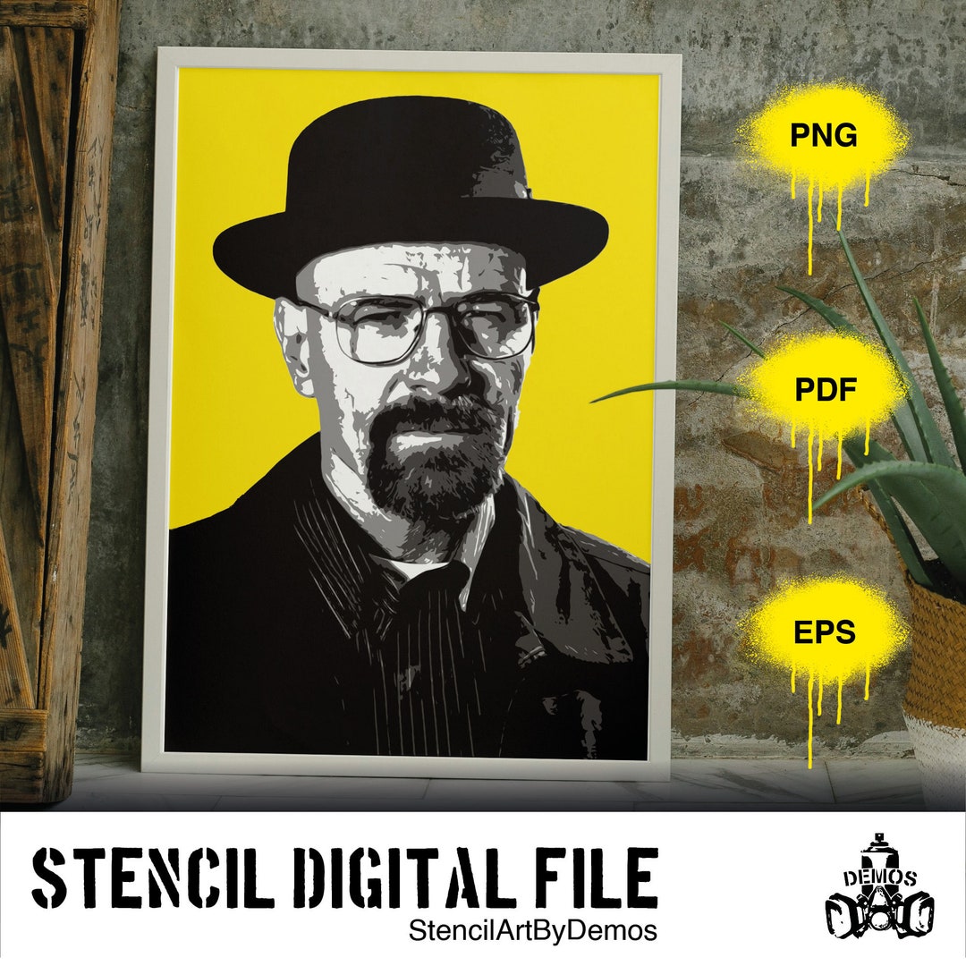 Breaking Bad/walter White Multilayer Stencil Design Spray Painting ...