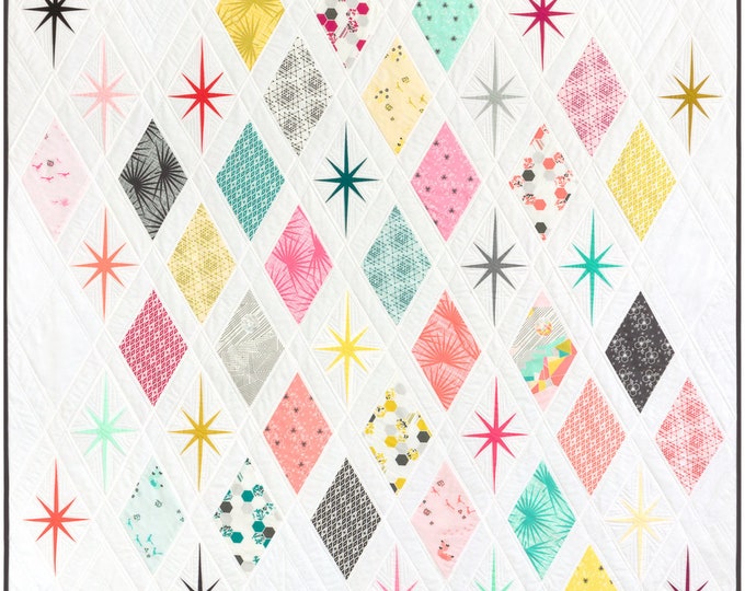 Atomic Starburst Quilt Pattern by Violet Craft - Etsy