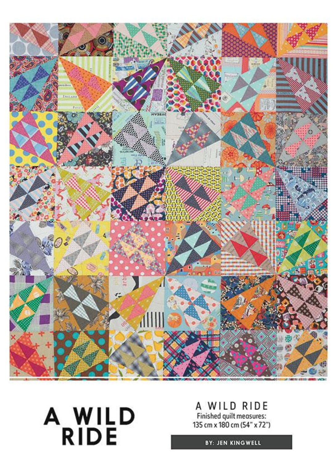 Jen Kingwell Designs A Wild Ride Quilt Pattern With Template - Etsy