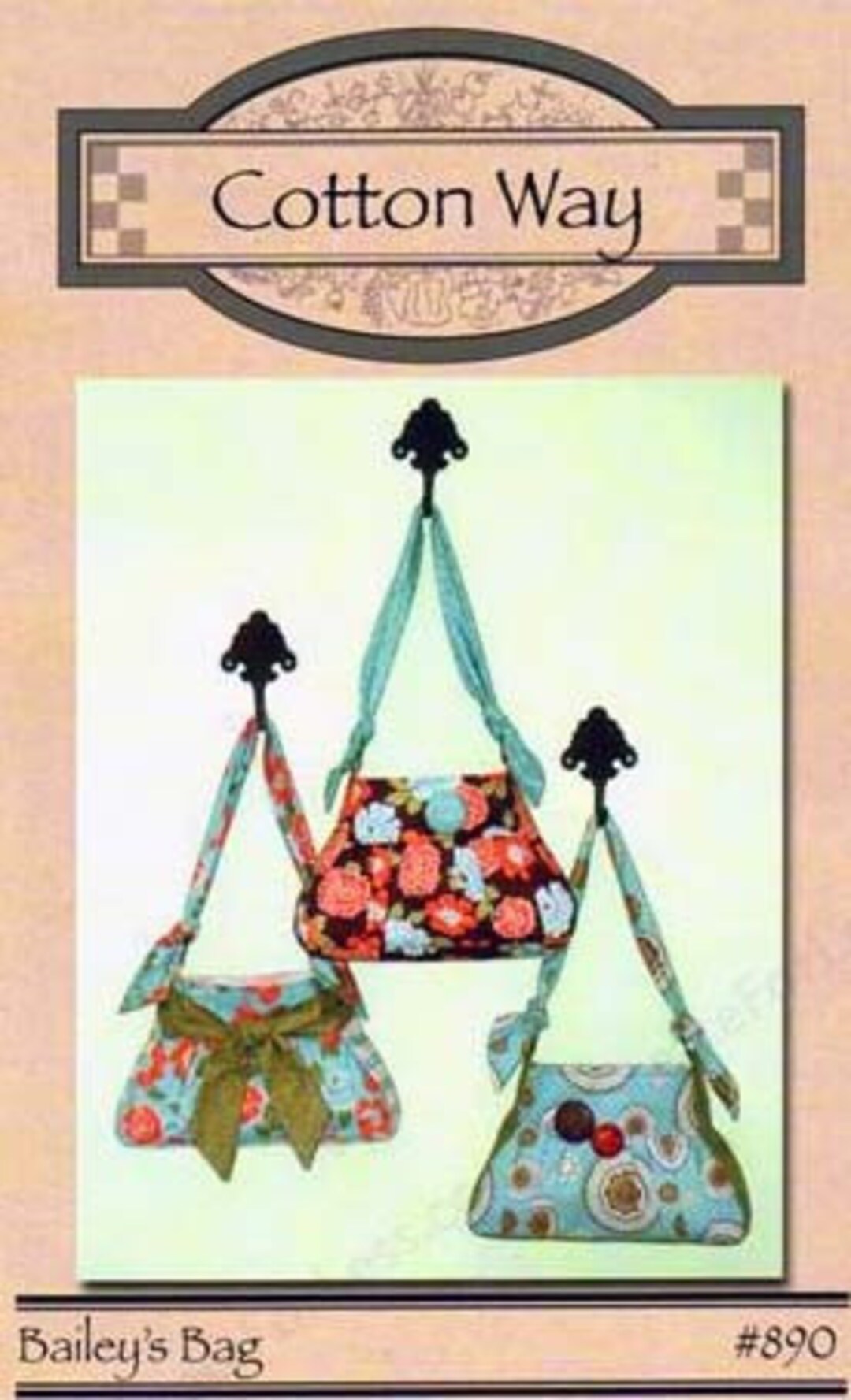 Handbag Pattern Baileys Bag by Cotton Way - Etsy