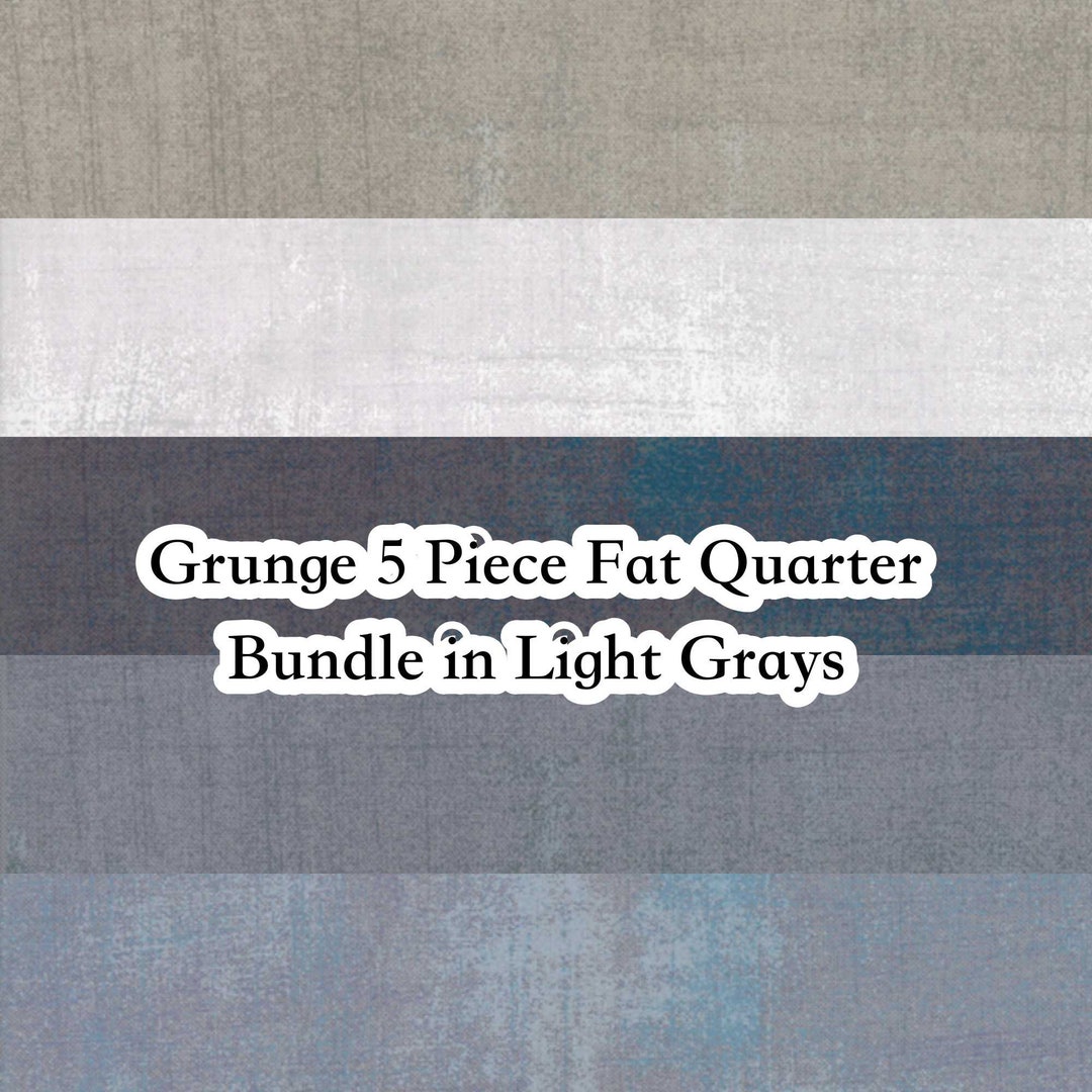 Grunge Moda Fabrics Grunge 5 Piece Bundle in Light Grays - Etsy