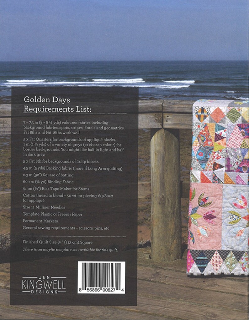 Jen Kingwell Quilt Pattern Booklet Golden Days - Etsy