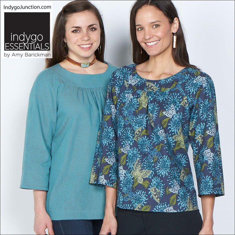 Top Pattern Raglan Top Indygo Essentials | Etsy