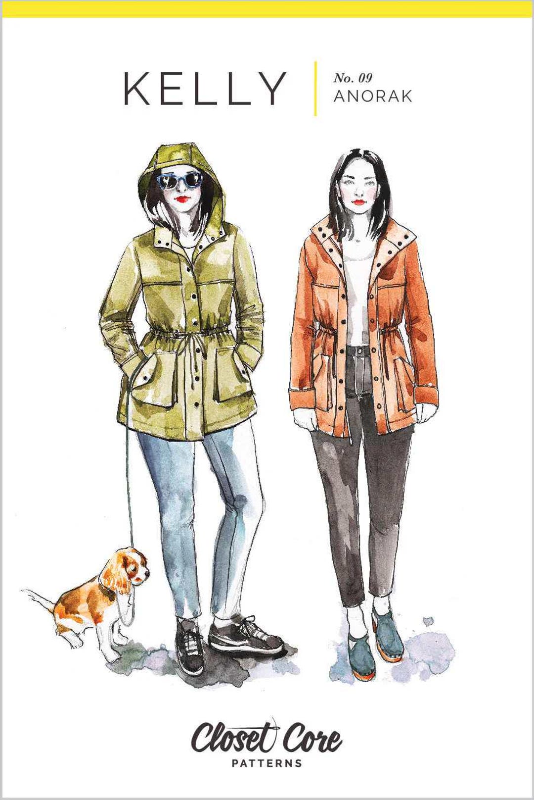 Closet Core Pattern Kelly Anorak Jacket Paper Pattern - Etsy